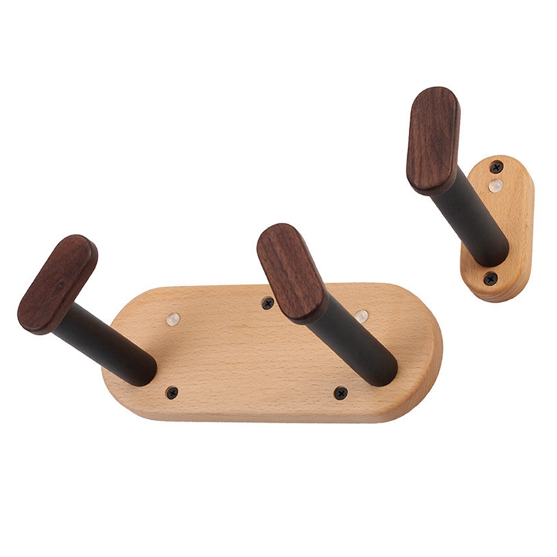Acoustic Guitar Wall Bracket Solid Wood Split Electric Guitar Bracket ...