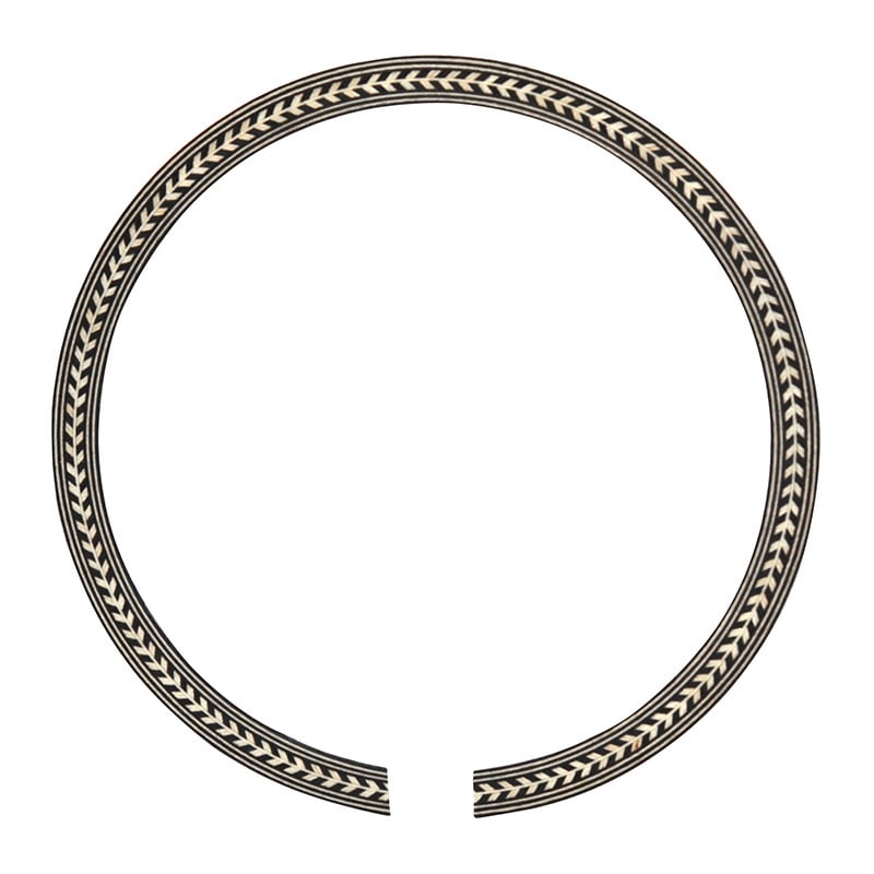 Acoustic Guitar basswood Soundhole Rosette Inlay Fish bone pattern ...