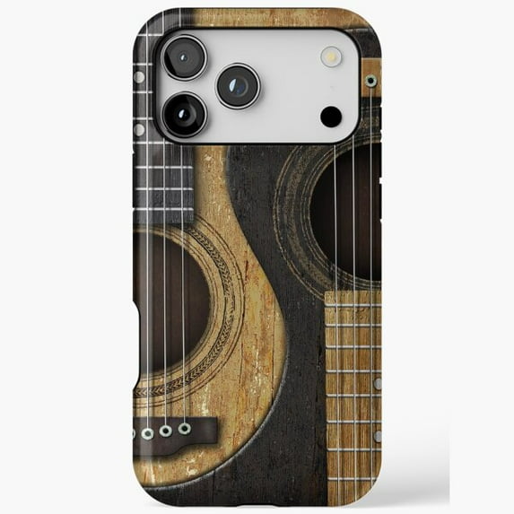 Acoustic Guitars Yin Yang Phone Case Compatible with iPhone 11-17 Pro ...