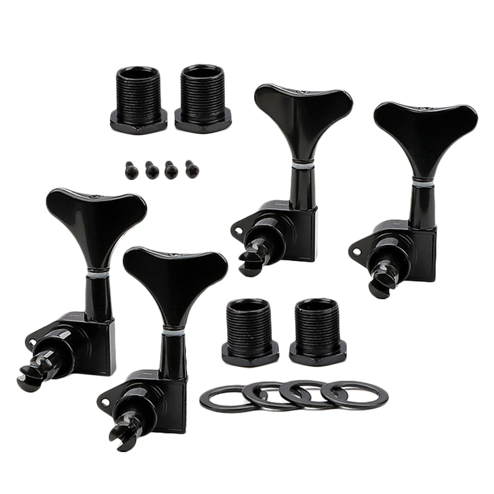Homoyoyo 4Sets Black Bass Tuning Knobs Machine Heads Durable Instrument ...