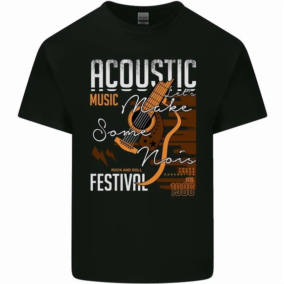 Acoustic Music Country & Western Guitar Mens Womens S-5XL T-Shirt ...