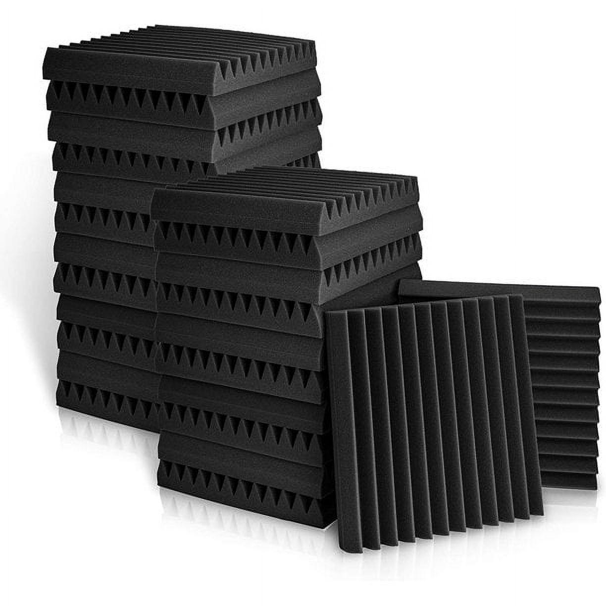 12 Pack Acoustic Panels Studio Foam Wedges 1" X 12" X 12", Charcoal 8 ...