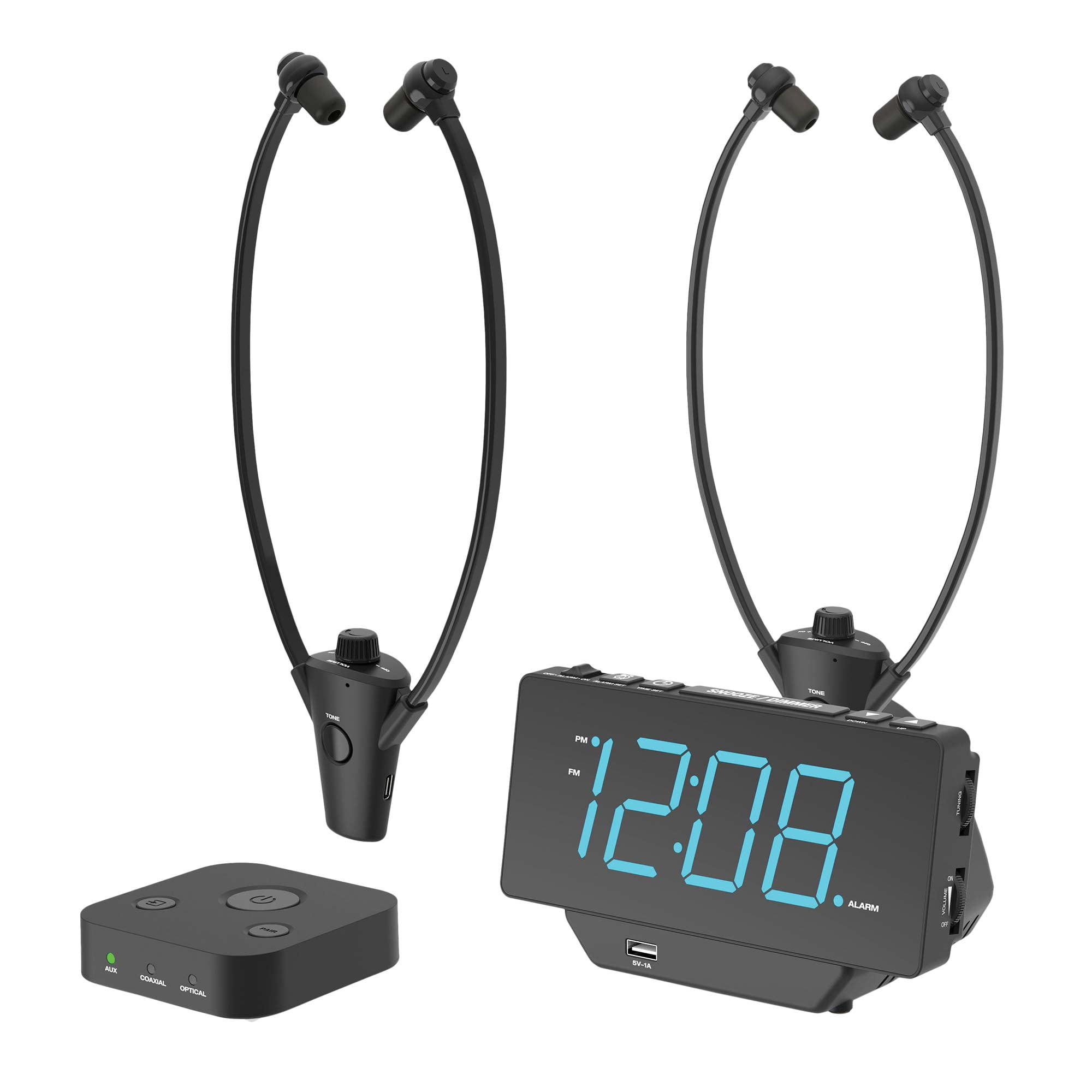 Acoustic Research MySound TV Headsets/Clock - 2 Pack - Walmart.com