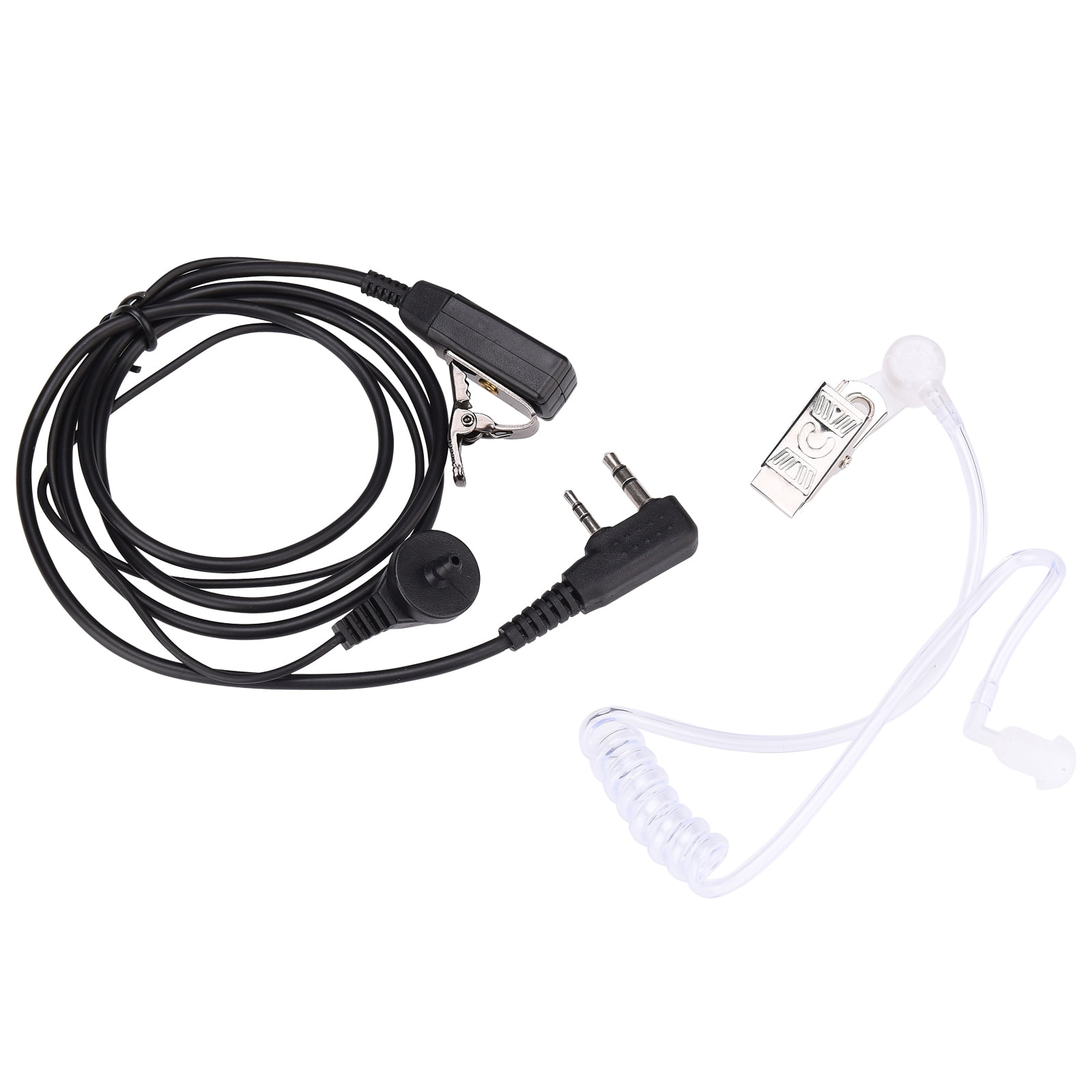 Acoustic Tube Earpiece K Head 2 Pin Transparent Acoustic Coil Tube ...