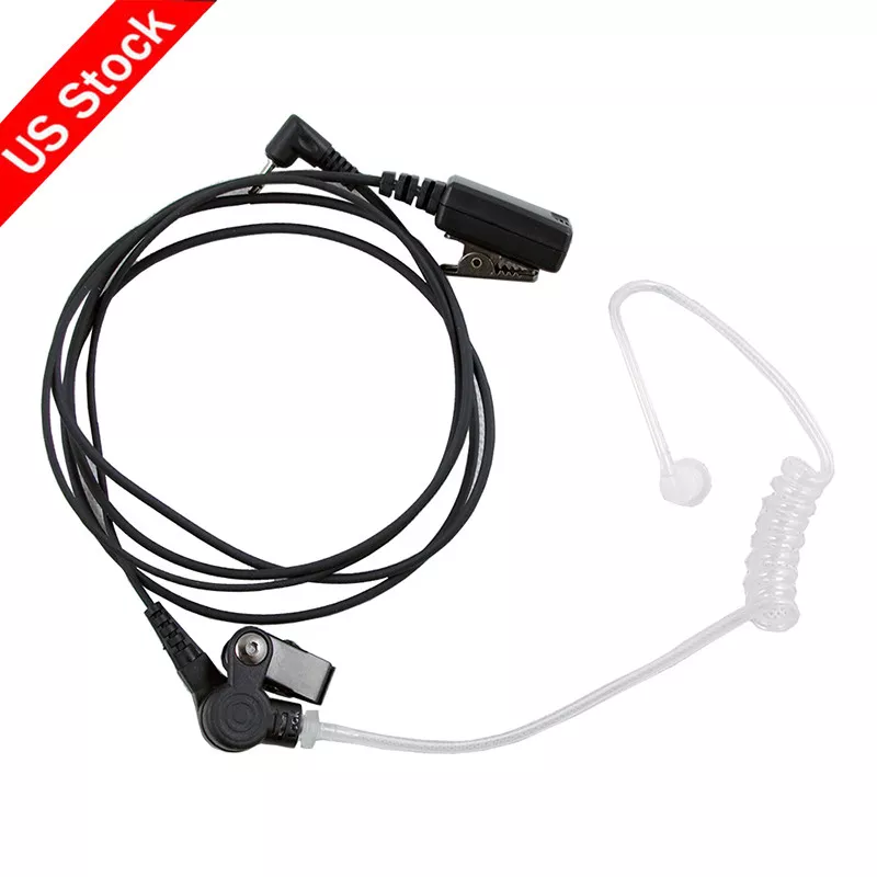 Acoustic Tube Headset Police PTT Mic Earpiece for Motorola Talkabout ...