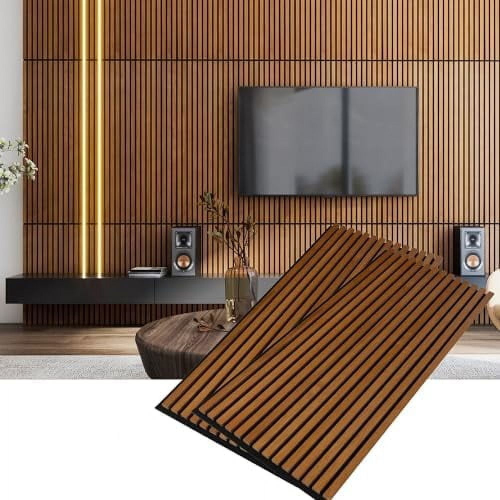Acoustic Wood Wall Panels for Interior Wall Decor | Set of 2 Seamless ...