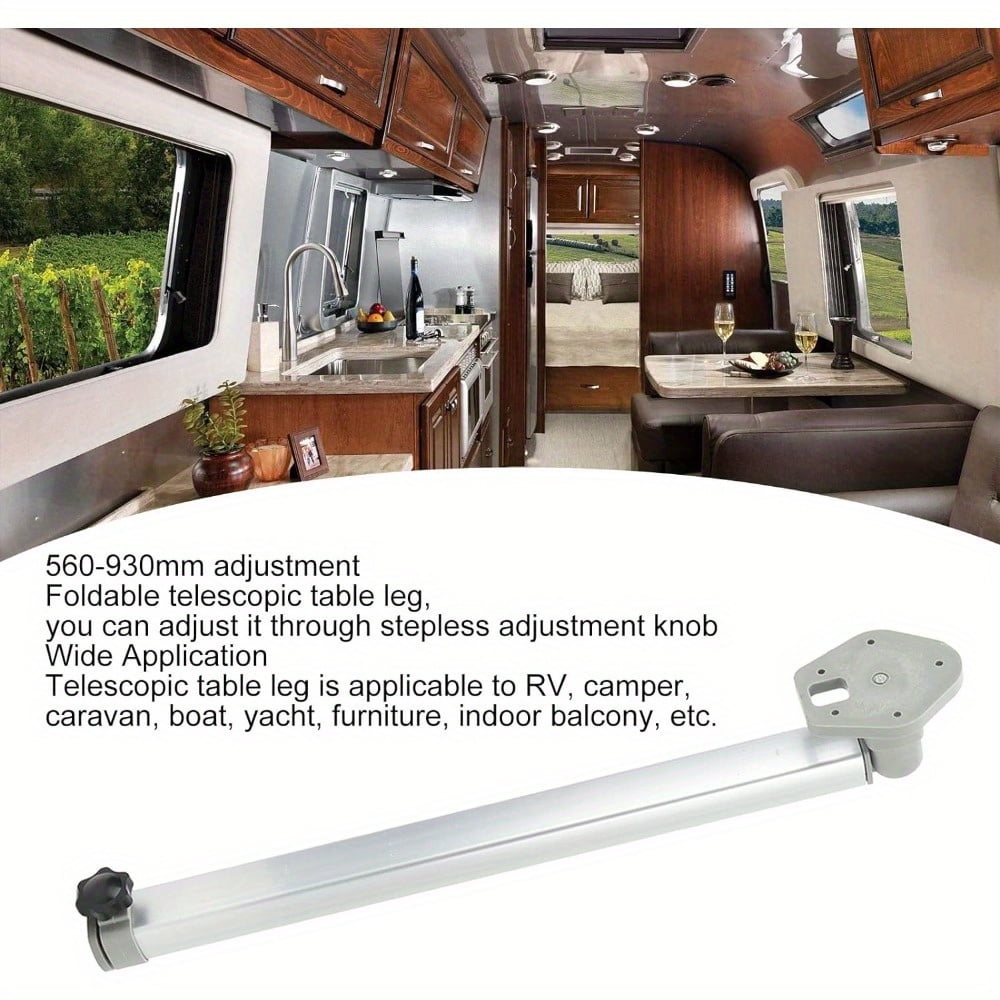 Acouto Folding Table Leg 560-930mm/22-36.6in Aluminum Alloy Foldable ...