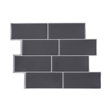 Aspect Peel and Stick Collage Tile in Gray Subway Sample - Walmart.com