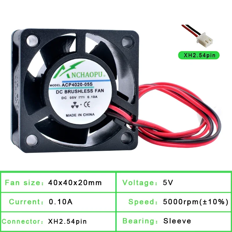 Acp4020 4cm 40mm fan 40x40x20mm dc5v 12v 24v cooling fan for inverter ...