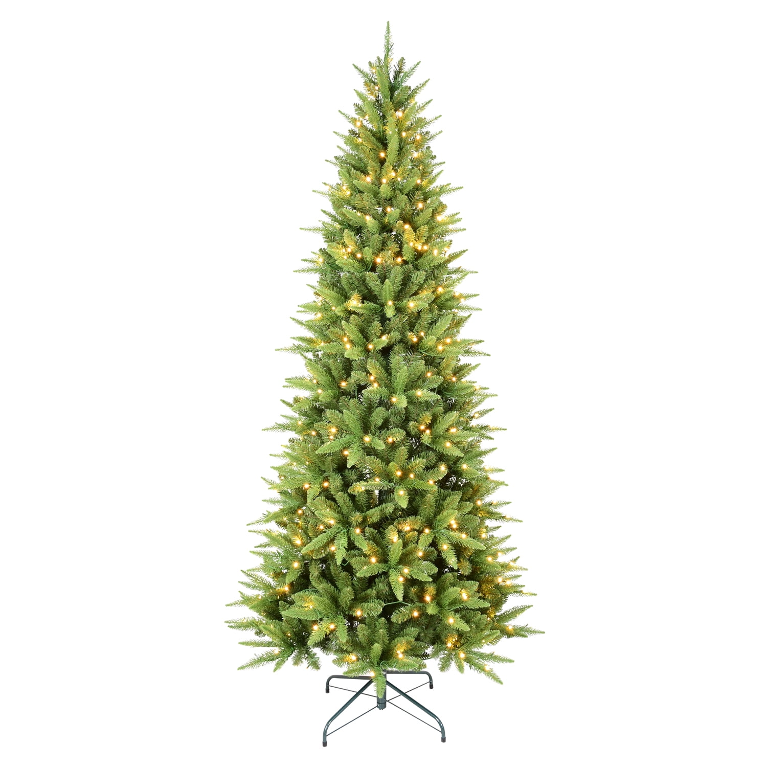 Acpouw 7FT Slim Christmas Tree with 400 Warm White LED Lights – 1180 PE ...