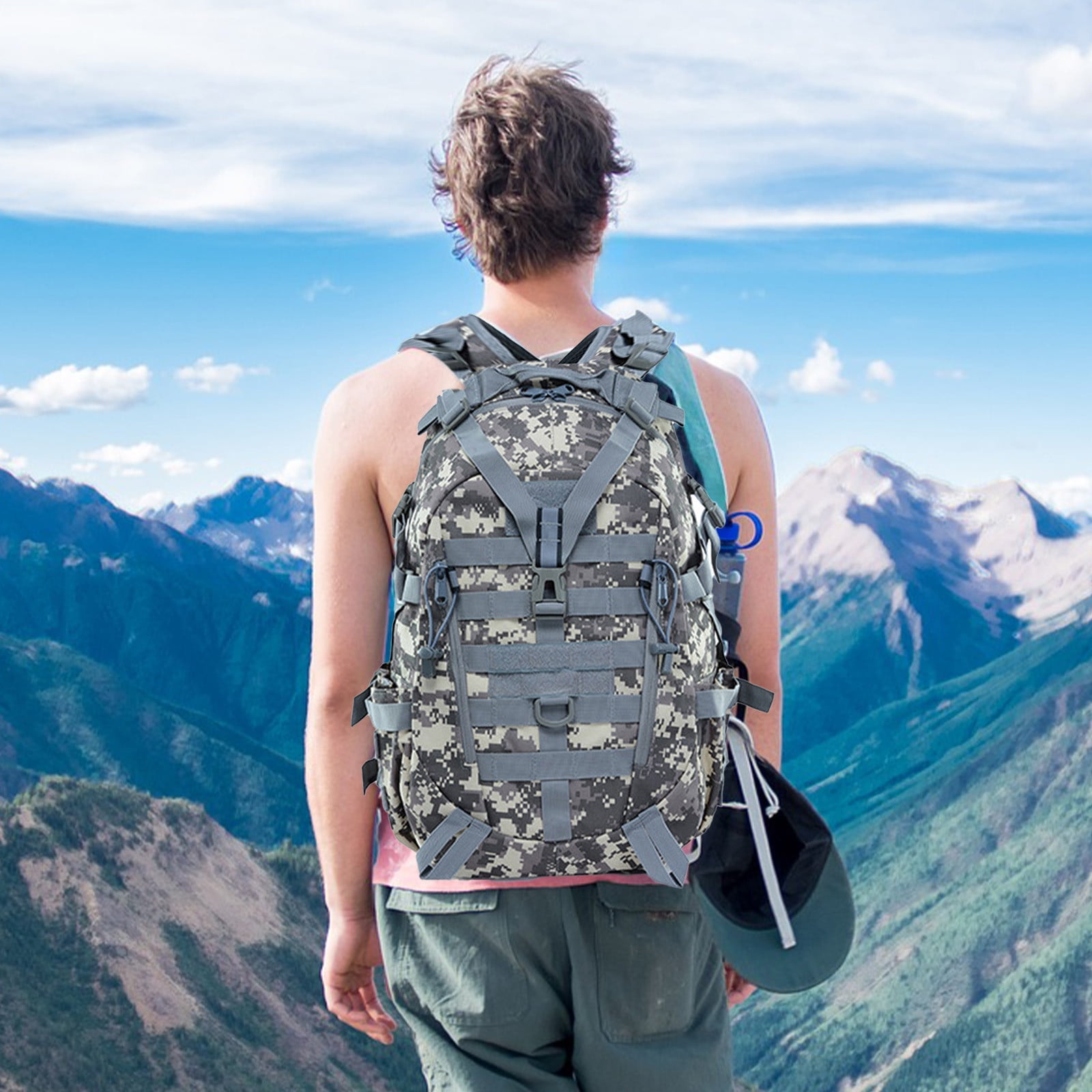 Acppild Camouflage Multi High Capacity Functional Backpack Pack Double ...