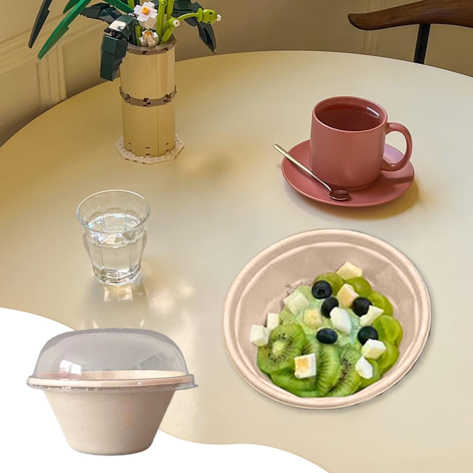 Acppild One Times Bowl Greek Cold Extract Ins Yogurt Bowl Paper Bowl ...