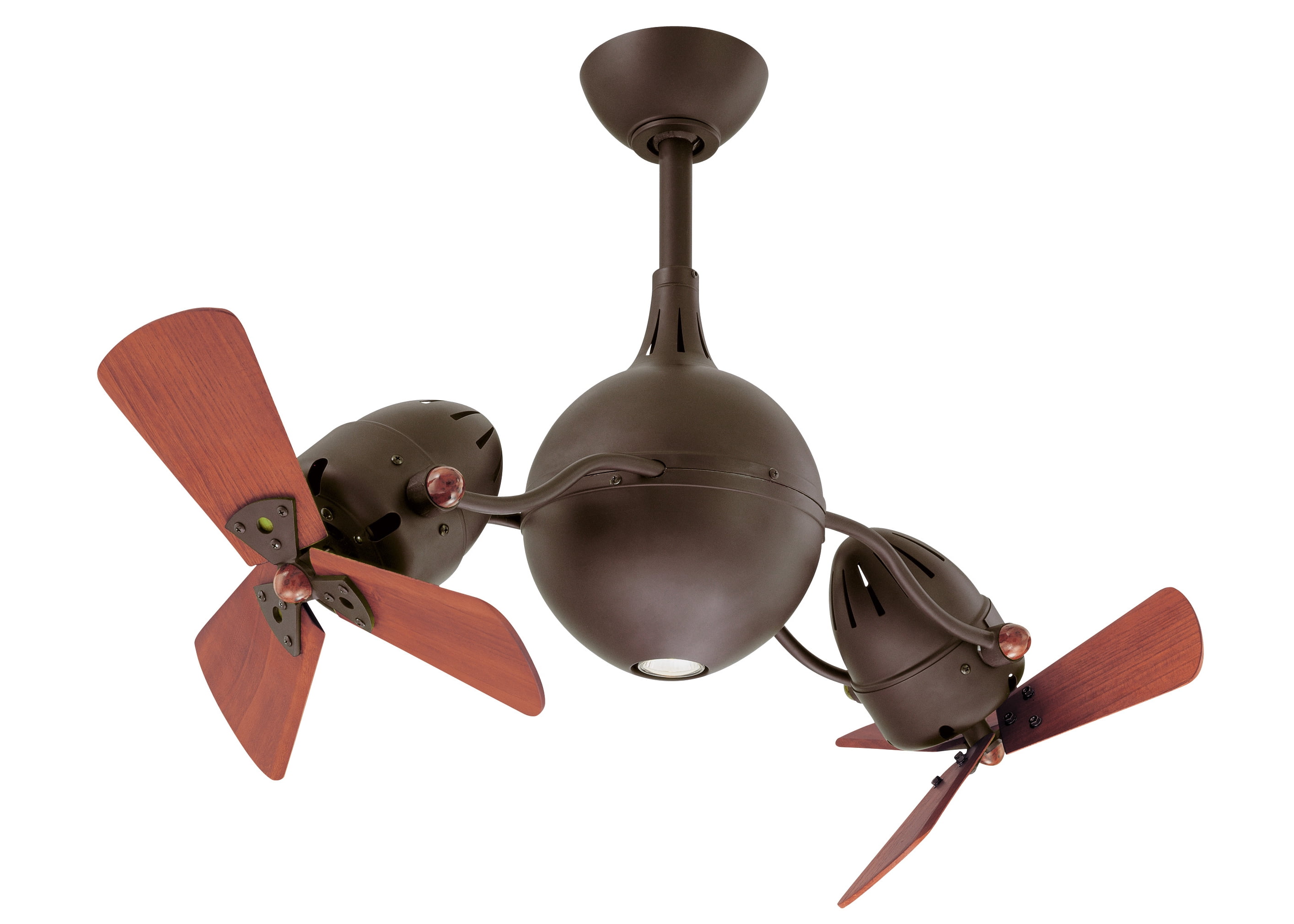 Acqua 360° rotational 3-speed ceiling fan in textured bronze finish ...