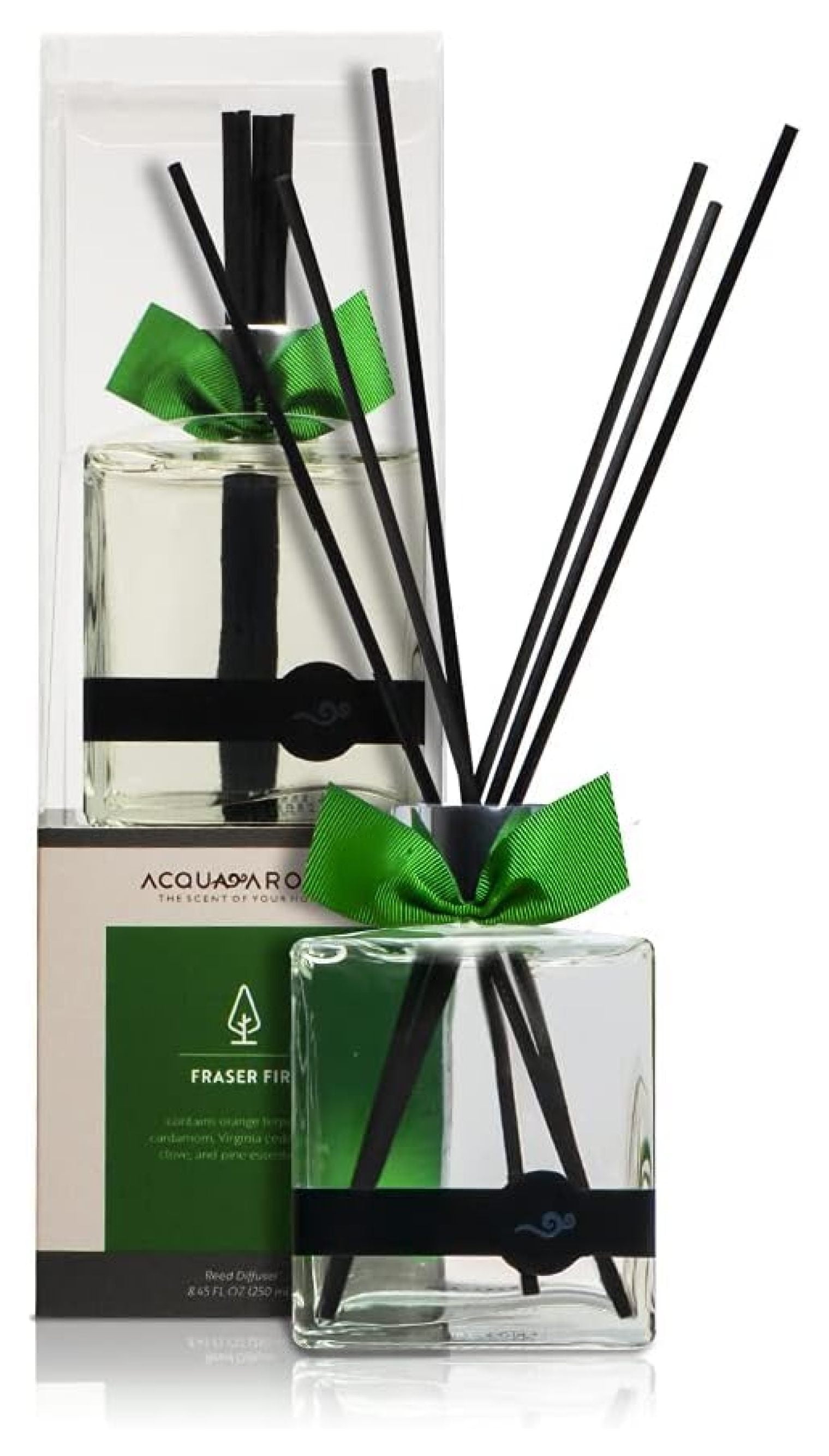 Acqua Aroma Fraser Fir Reed Oil Diffuser 8.45 FL OZ (250ml) Contain ...