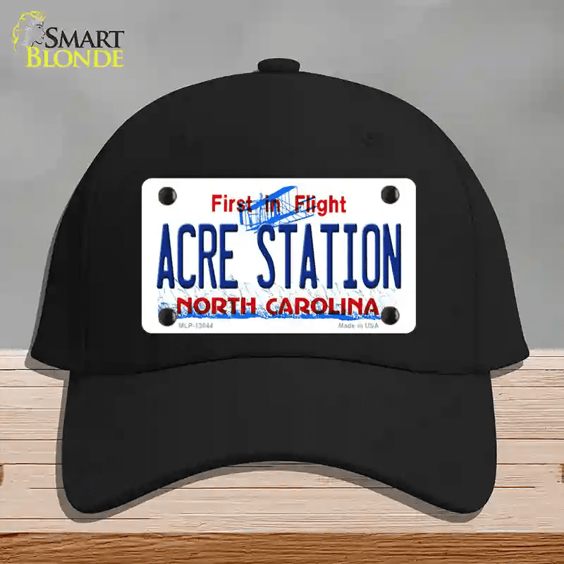 Acre Station North Carolina Novelty License Plate Hat Tag Cotton Black ...