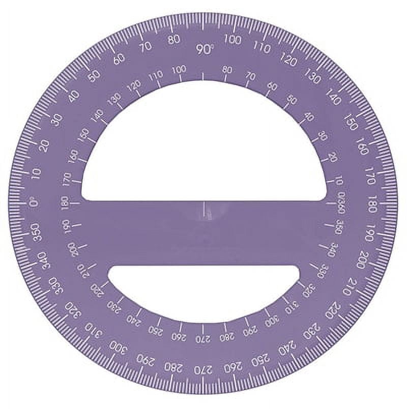 Acrimet 360º Degree Protractor Premium (Solid Purple Color) - Walmart.com