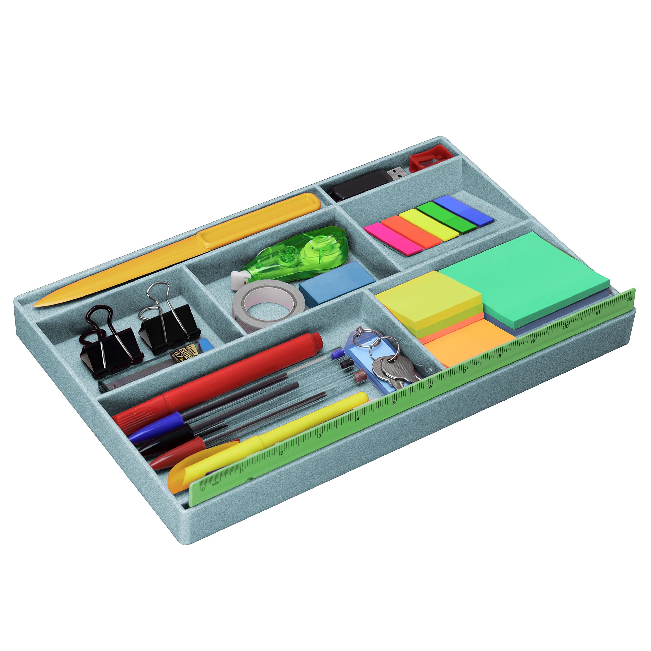 Acrimet Desk Drawer Organizer Tray with 8 Compartments â€“ Multi ...