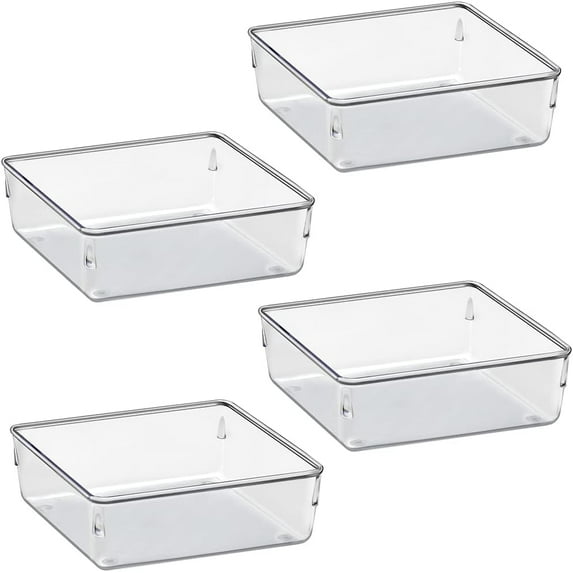 Acrimet Drawer Organizer Modular, Box Tray Storage Bins for Office ...