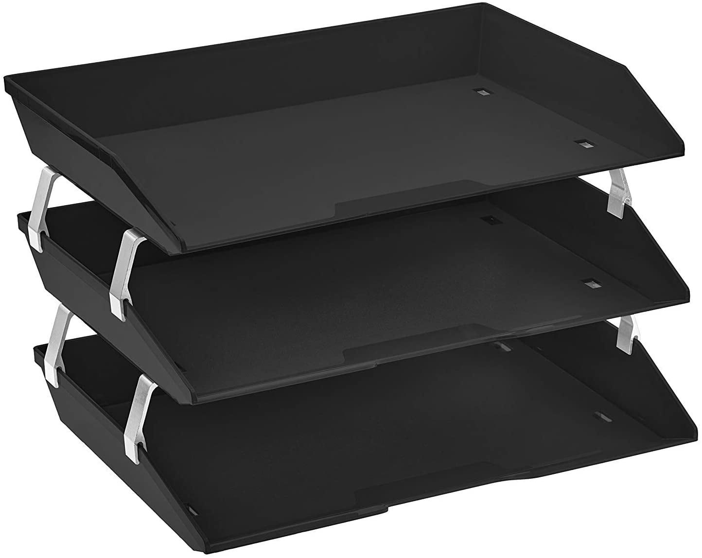 Acrimet Facility 3 Tier Letter Tray Side Load Plastic Desktop File ...