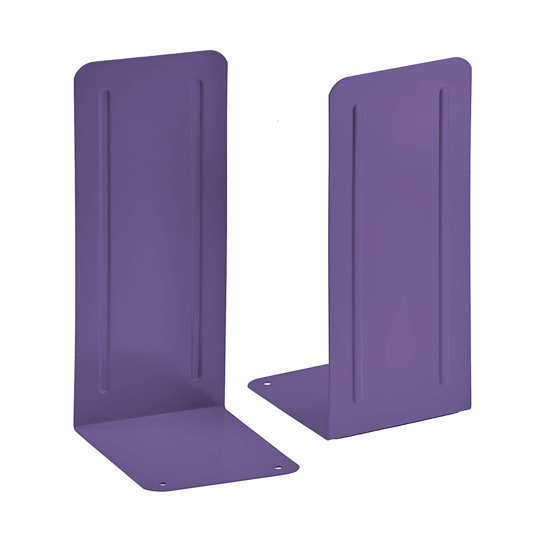 Acrimet Jumbo Premium Metal Bookends 9" (Heavy Duty) (Purple Color) (1 ...