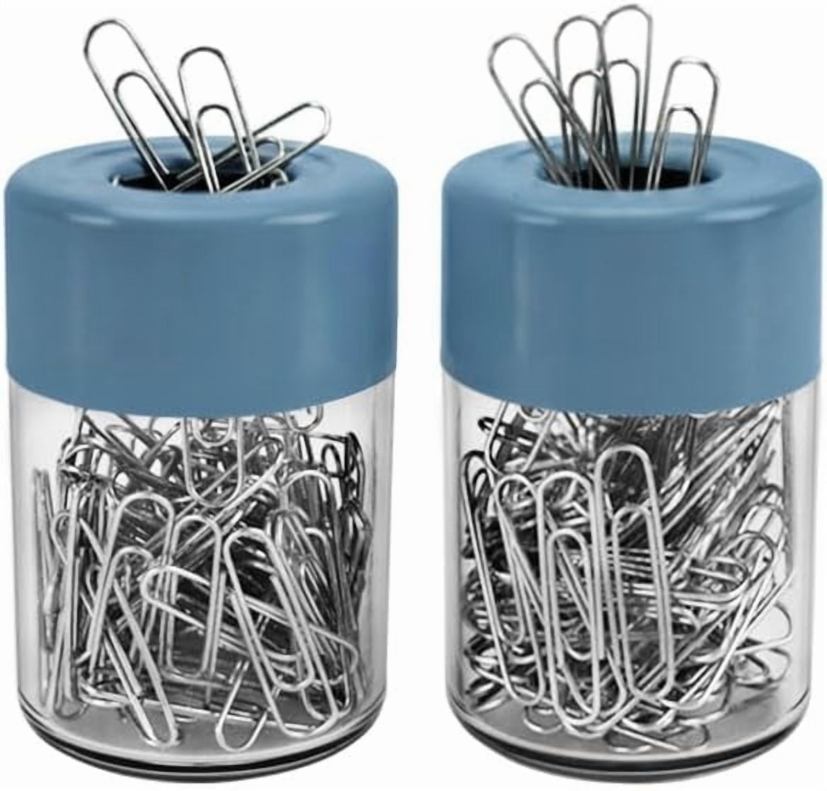 Acrimet Magnetic Paper Clip Holder Dispenser, Round Design, 100 Regular ...