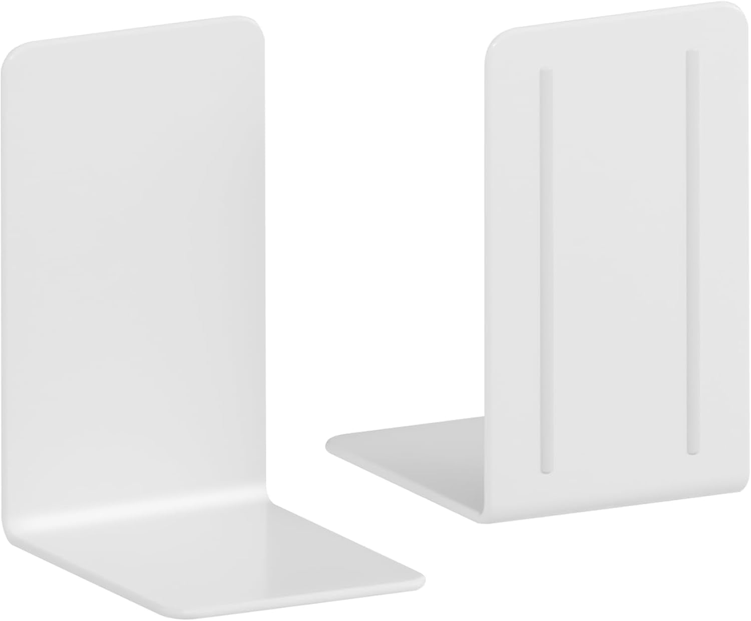 Acrimet Plastic Bookends for Bookcases, Shelves and Desktop, Plastic ...