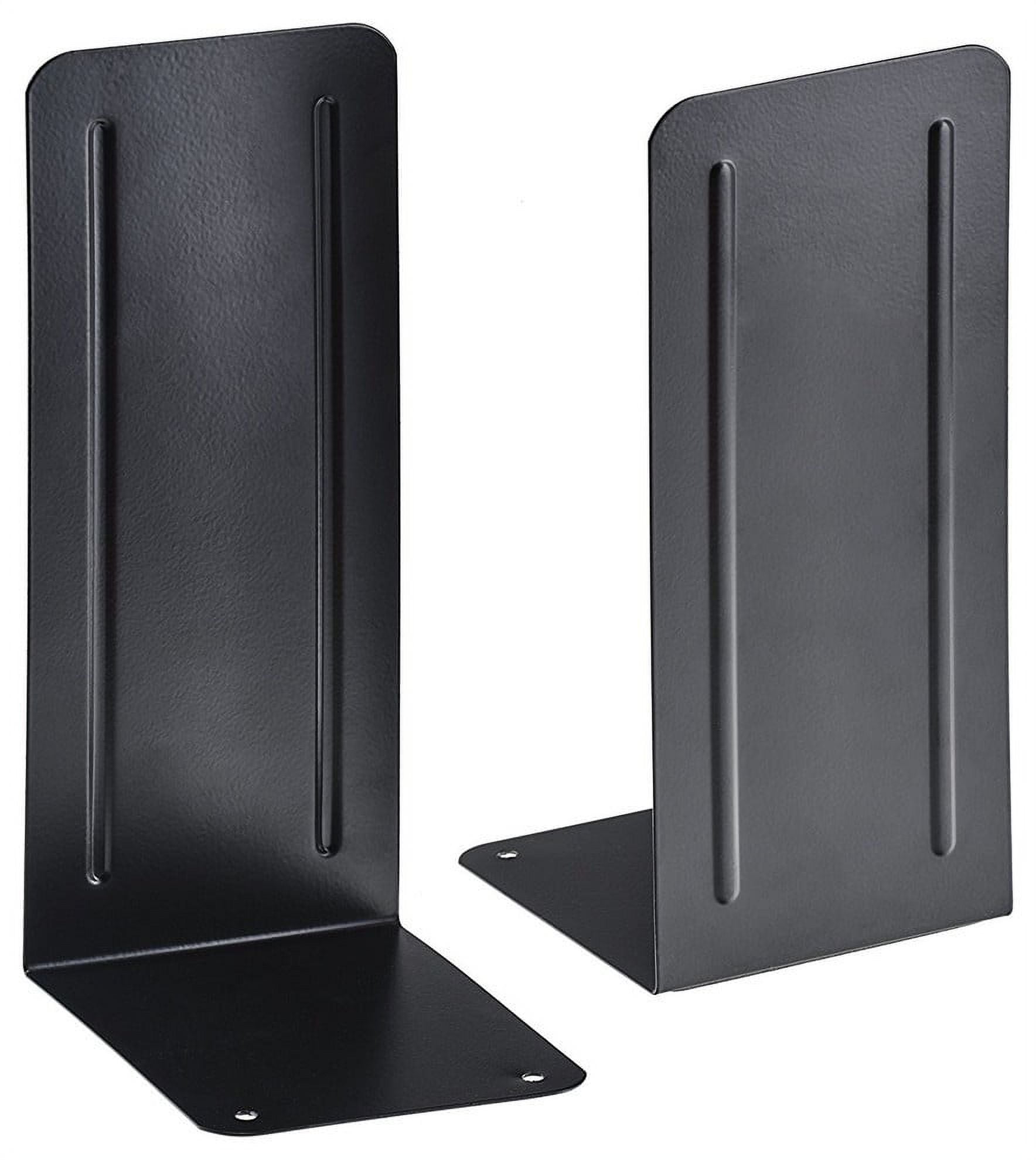 Acrimet Premium Metal Bookends (Heavy Duty) (Black Color) (1 Pair ...