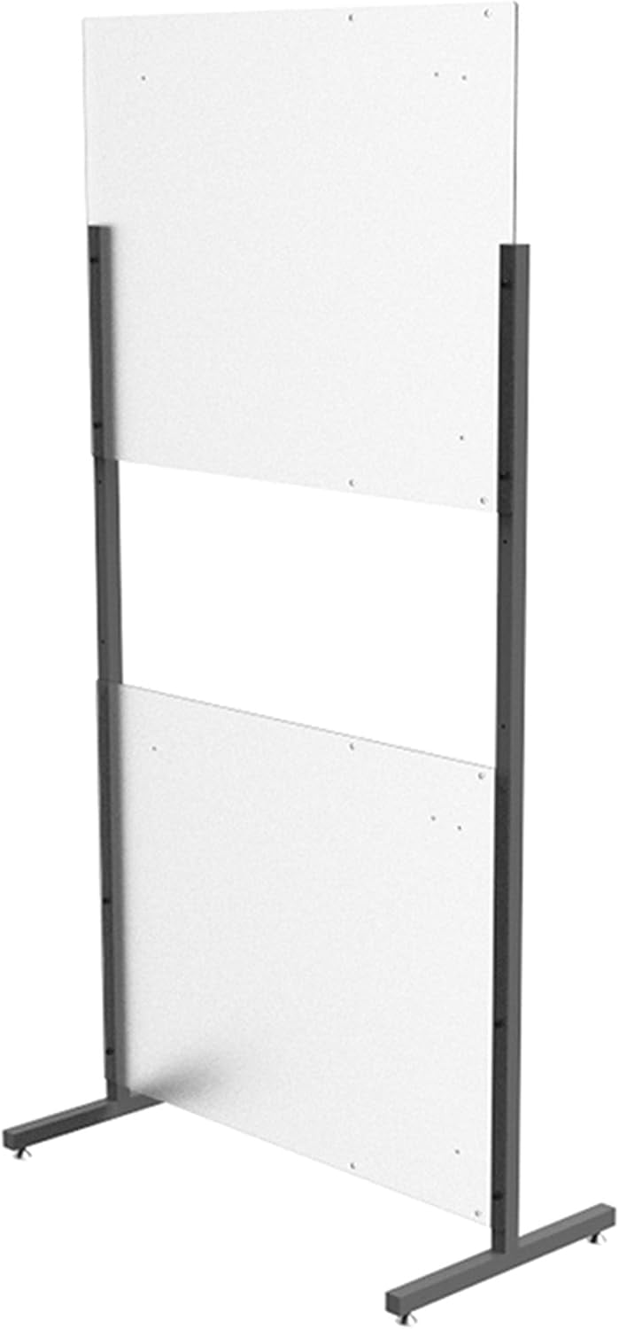 Acrlic Plexiglass Shield Sneeze Guard Floor Stand Landscape (32" Wide ...