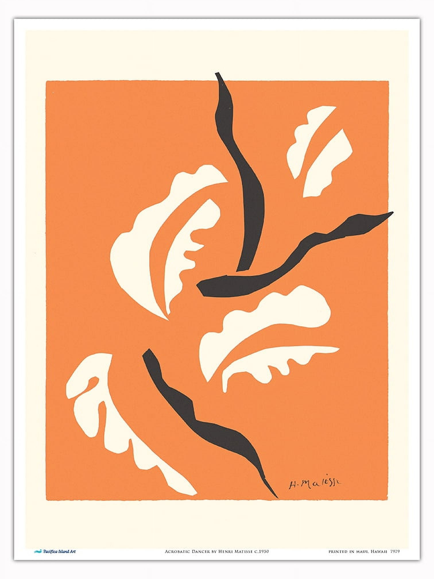 Acrobatic Dancer - From an Original Cut-Out Artwork by Henri Matisse c ...