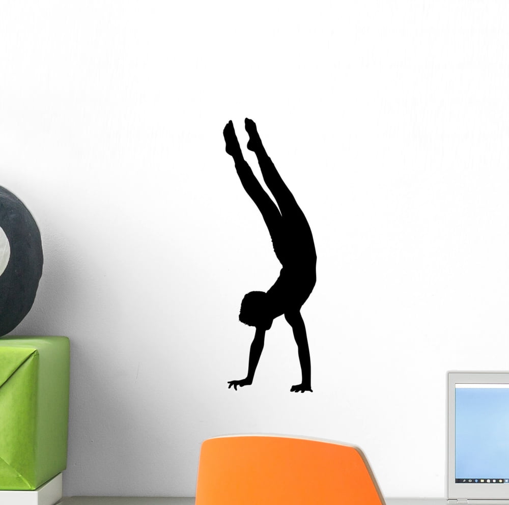 Acrobatic Gymnastics Wall Decal Sticker by Wallmonkeys Vinyl Peel and ...