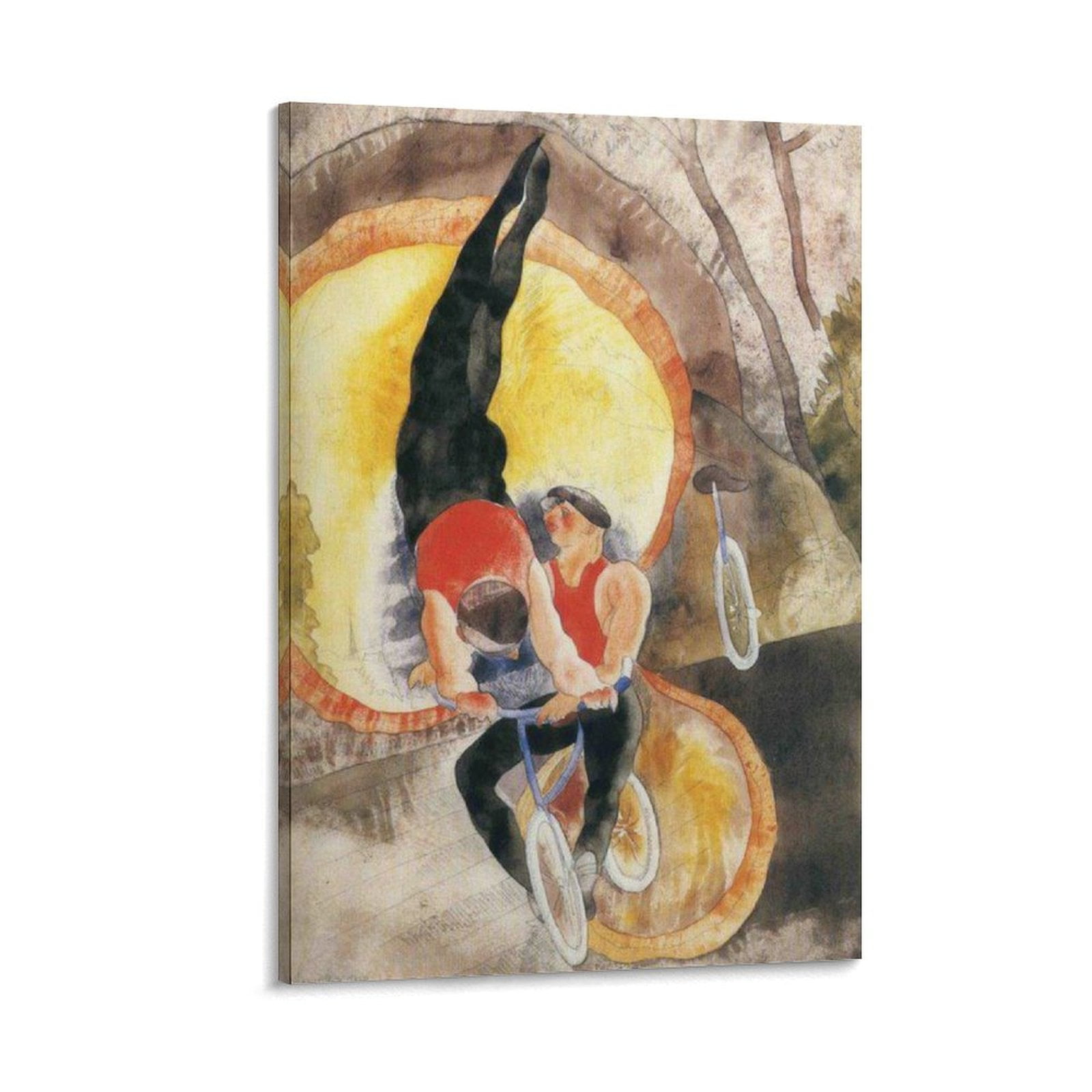 Acrobats 1919 by Charles Demuth Artworks Canvas Poster Room Aesthetic ...