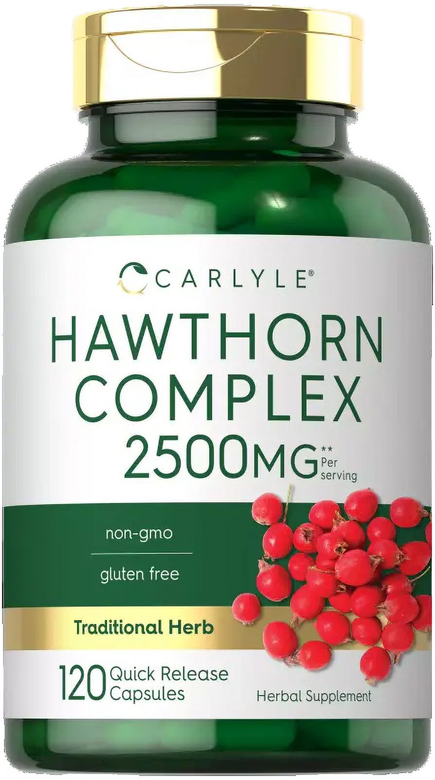 Acrolt Hawthorn Berry Complex | 2500mg | 120 Capsules | Non-GMO | # Catalogs ALL16089 - Walmart.com