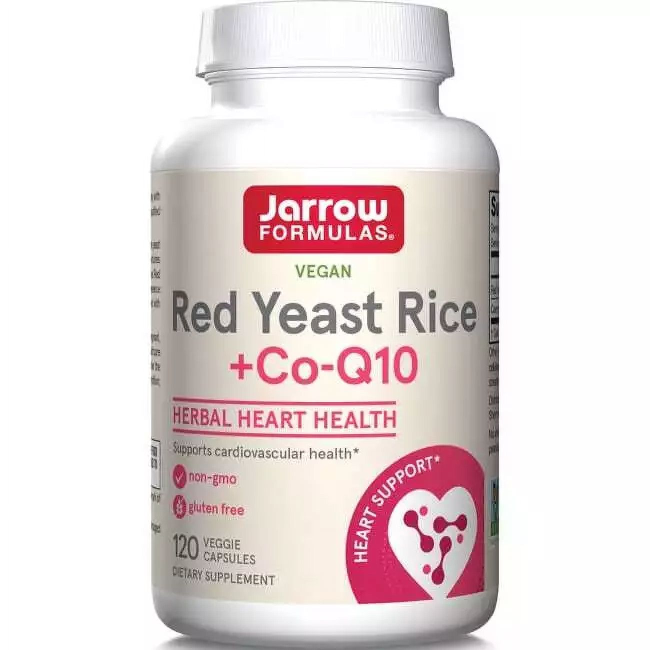 Acrolt Jarrow Formulas, Inc. Vegan Red Yeast Rice + Co-Q10 120 Veg Caps ...