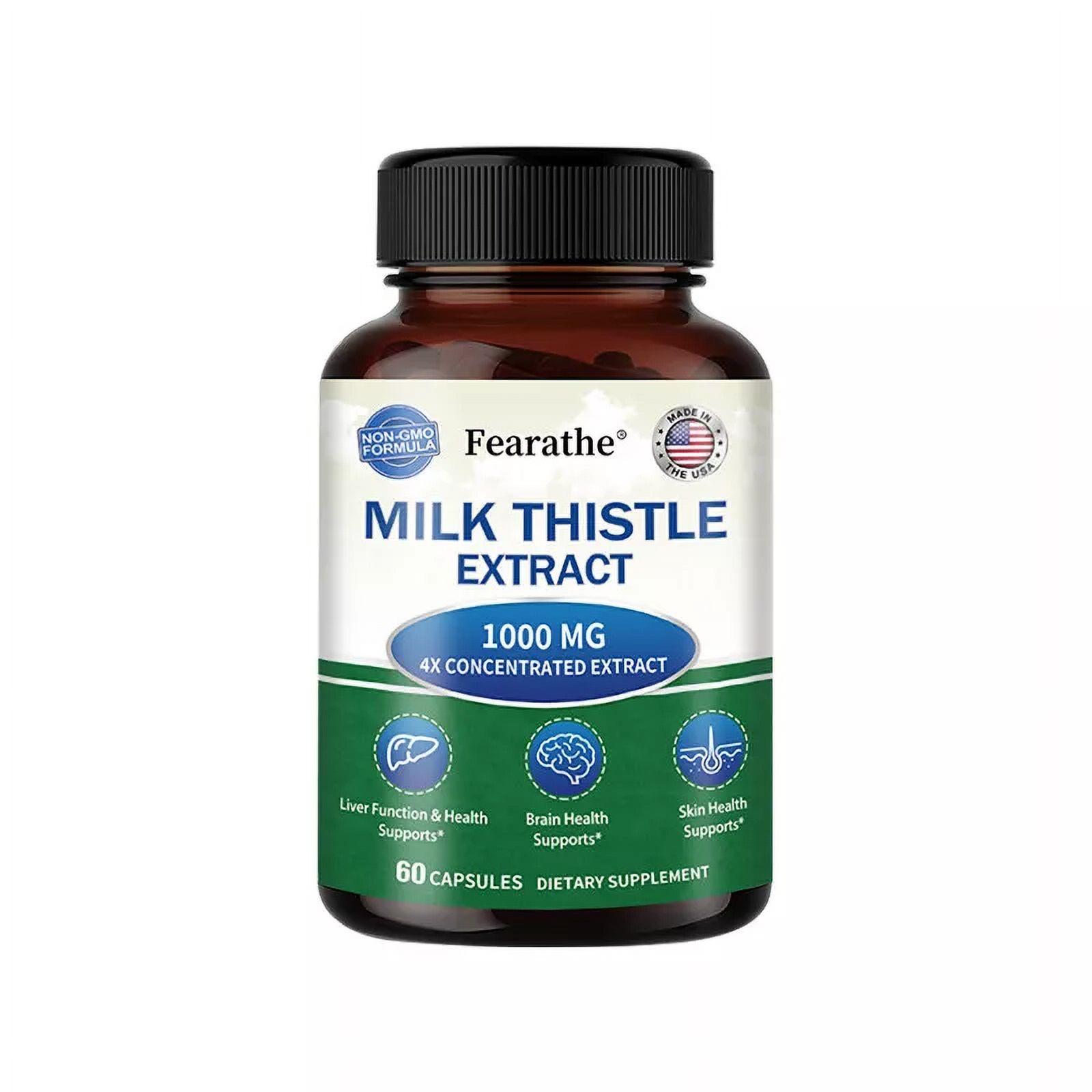 Acrolt Milk Thistle Extract 1000mg - Promotes Healthy Liver Function ...