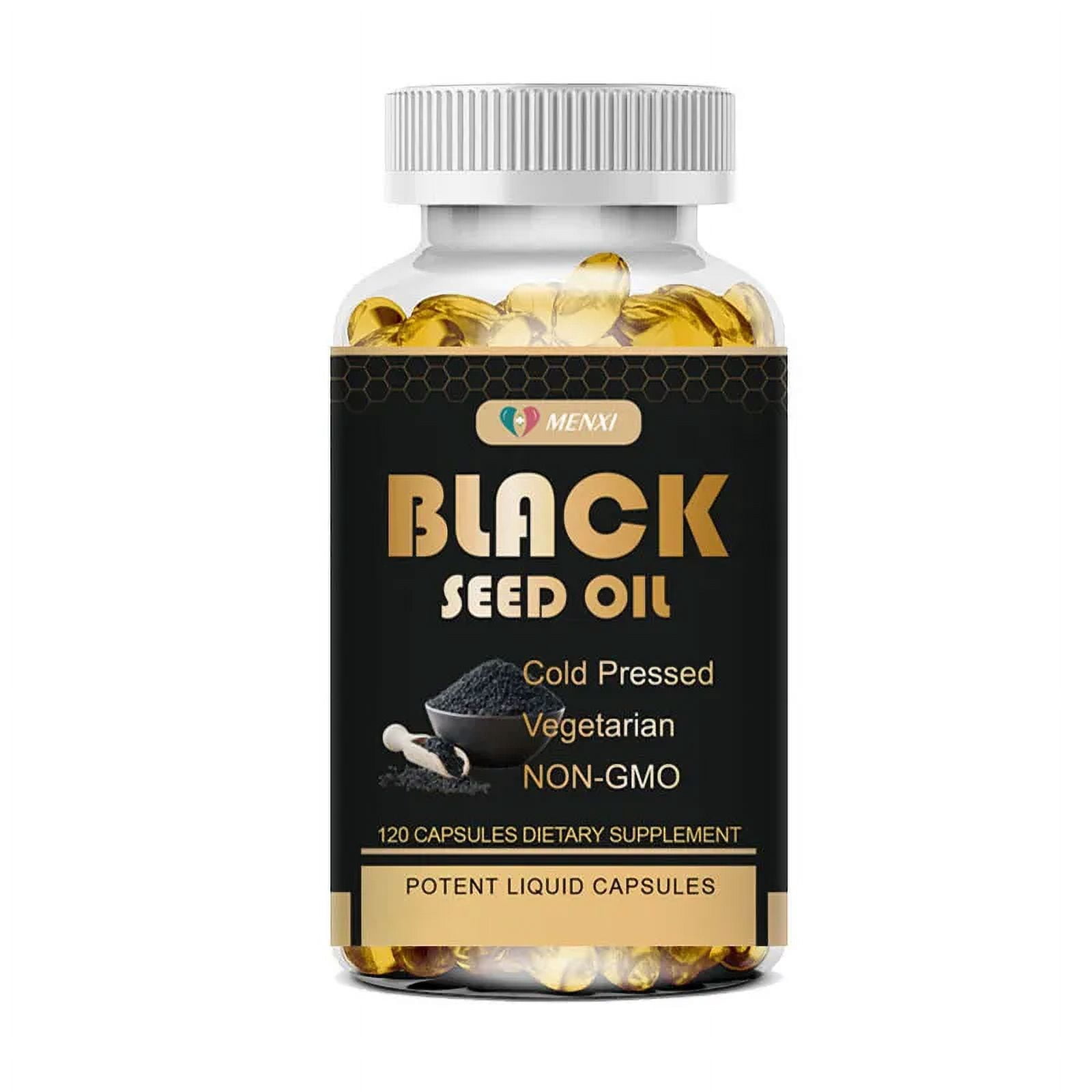 Acrolt Natural Black Seed Oil Capsules Cold Pressed - Immune Support ...