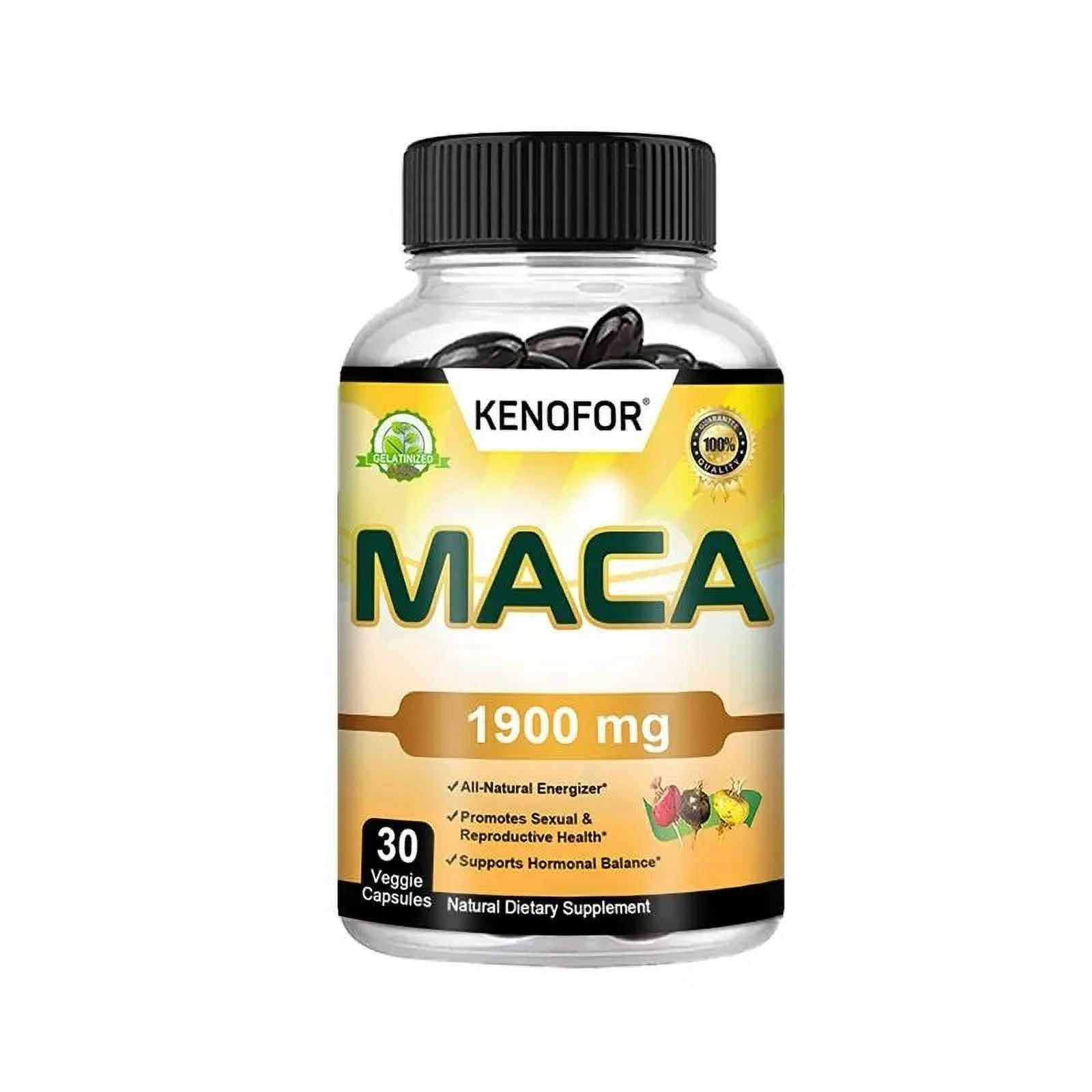 Acrolt Organic Maca Root Black Red Yellow 30 To 120 Capsules Maca ...