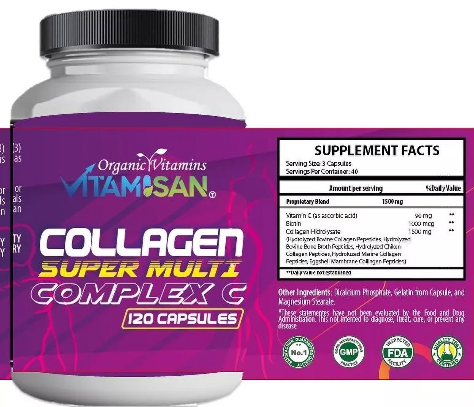 Acrolt Premium Collagen Peptides Pills Hydrolyzed Anti-Aging (Types I ... Acrolt Premium Collagen Peptides Pills Hydrolyzed Anti-Aging (Types I ...