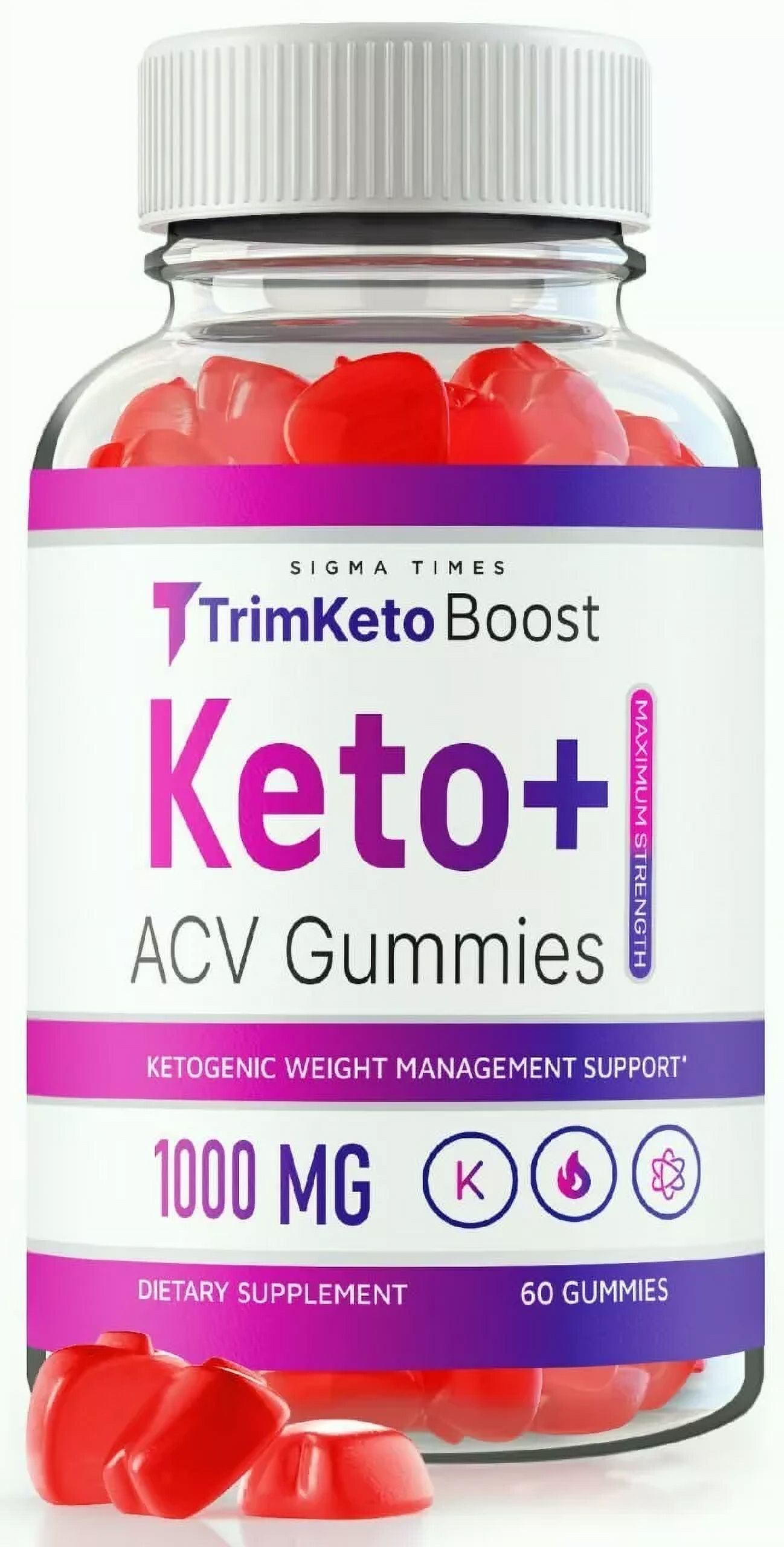 Acrolt Trim Keto Boost Keto + ACV Gummies for Advanced Weight Loss ...