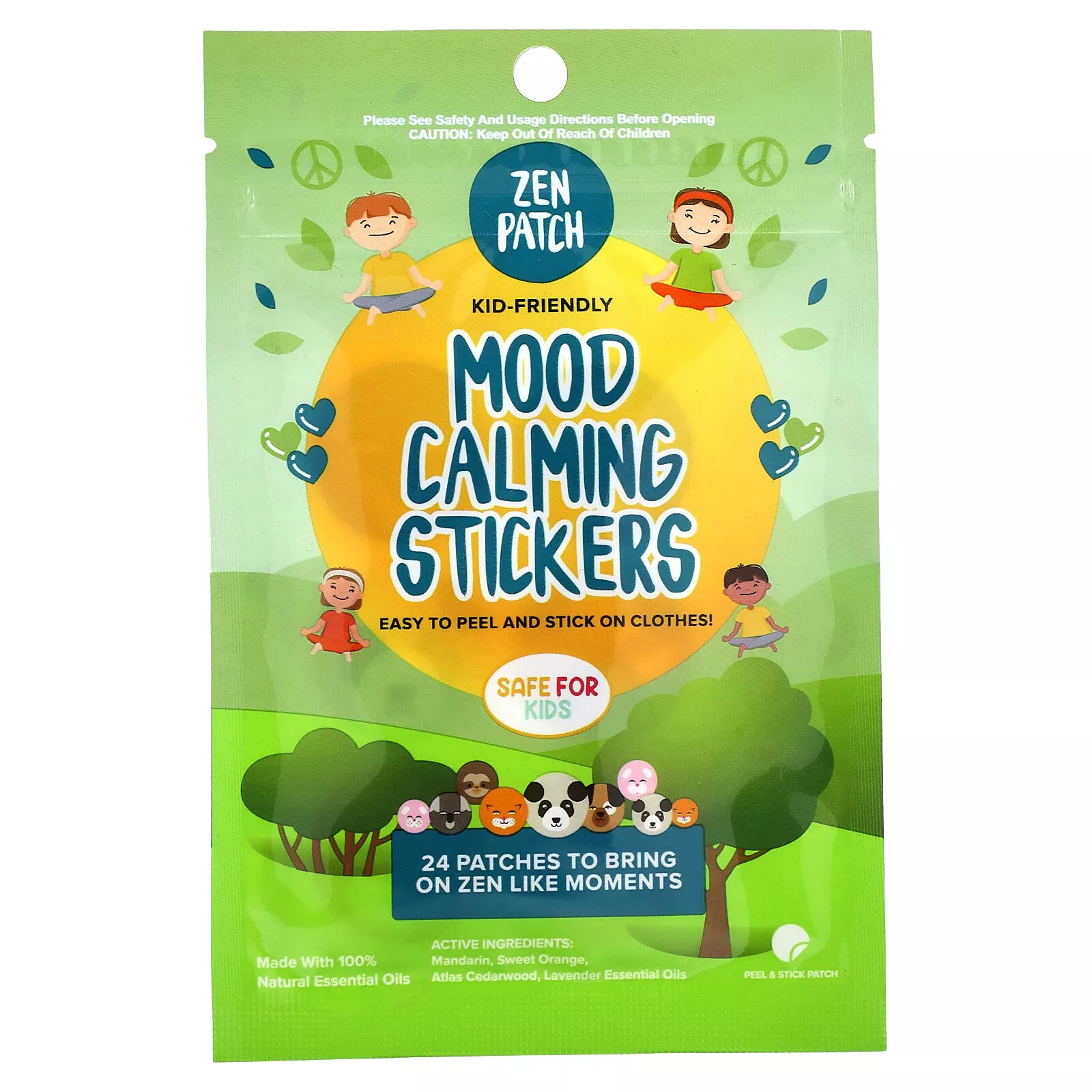 Acrolt Zen Patch, Mood Calming Stickers, 24 Patches - Walmart.com