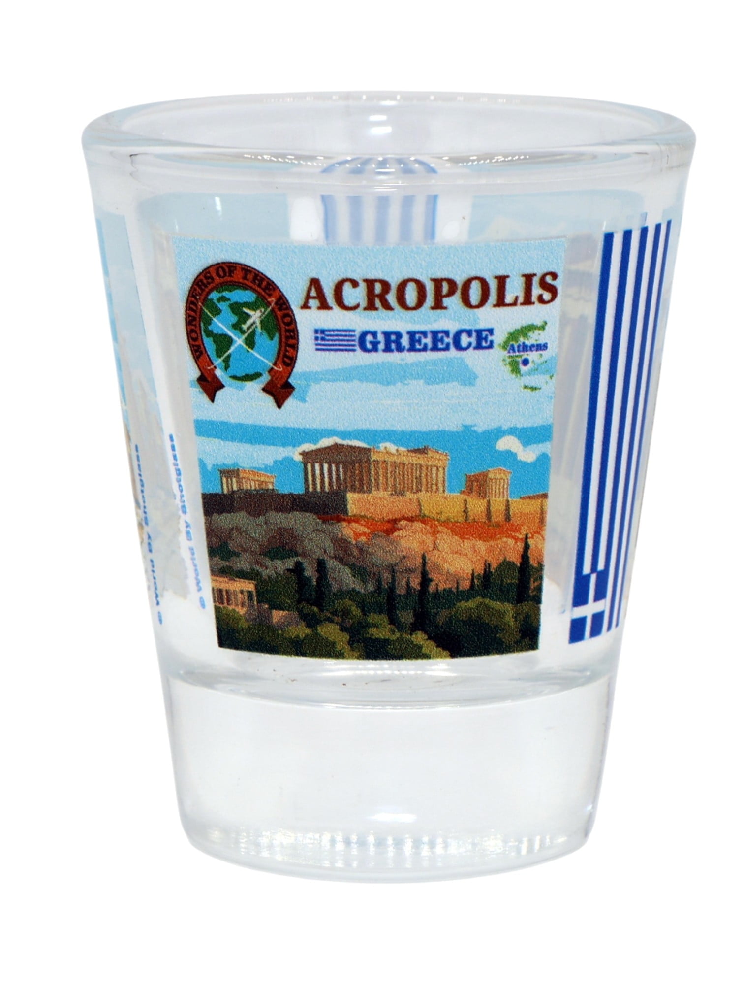 Acropolis Athens Greece Wonders of the World Collection Shot Glass ...
