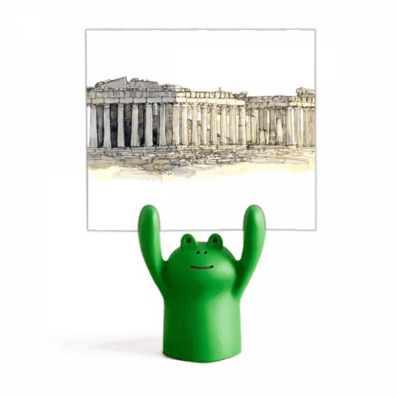 Acropolis of Athens of Greece Memo Holder Cartoon Animal Frog Stand ...