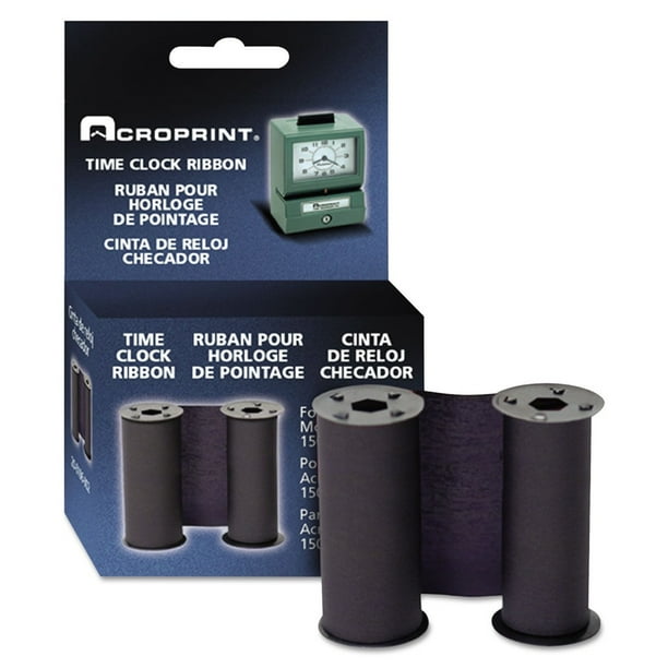 Acroprint 20-0106-002 Print Time Recorder Ribbon - Blue - Walmart ...