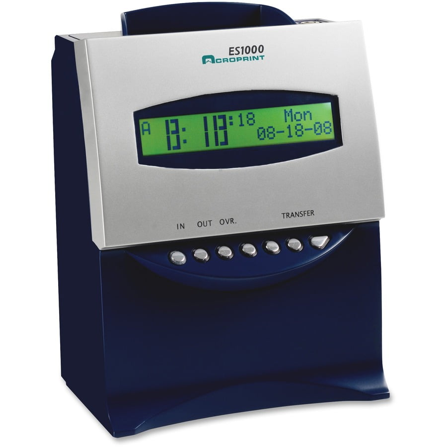 Acroprint ES1000 Totalizing Digital Automatic Payroll Recorder/Time ...