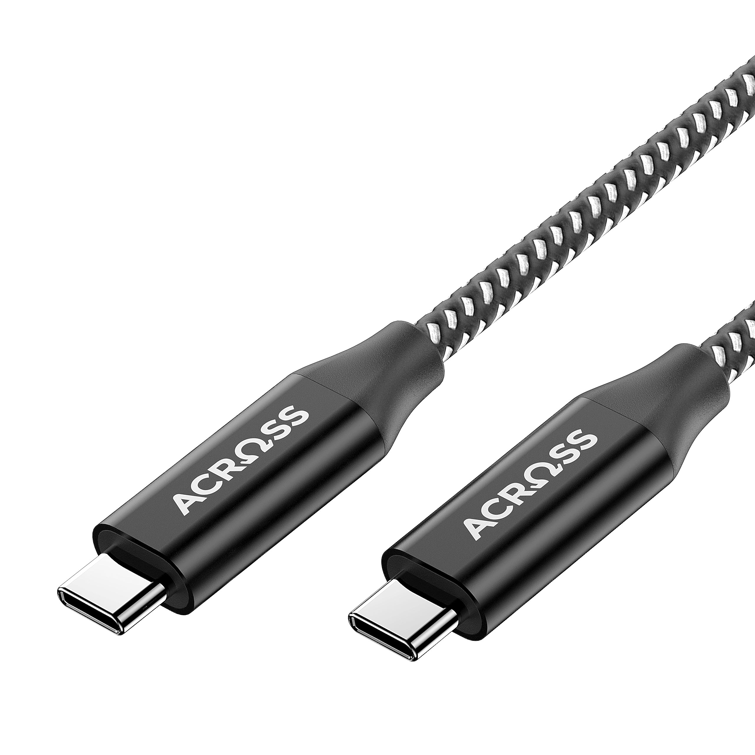 Across CurrentCord 3.3ft 100W USB-C to USB-C Cable Nylon Braided with ...