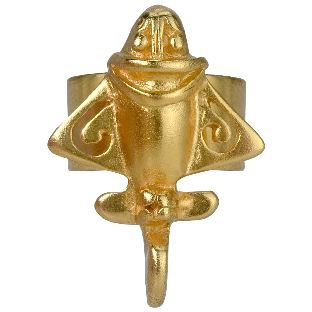 Across The Puddle, Ancient Golden Jet-3 Adjustable Ring Size 6 | 24k ...