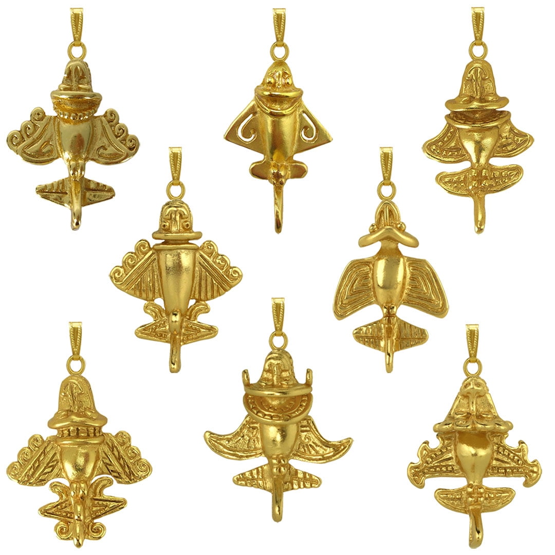Across The Puddle, Ancient Golden Jet Eight Pendants Bundle-1 | 24k ...