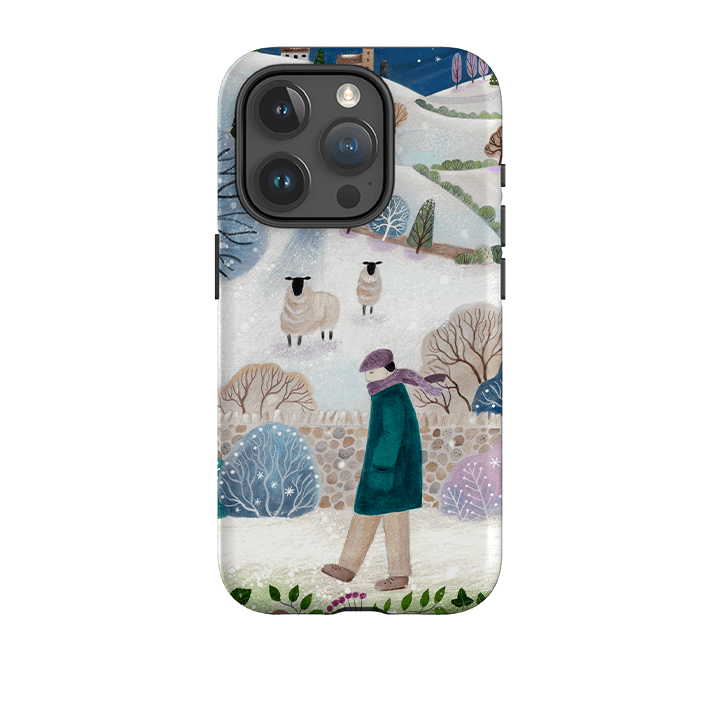 Across Snowy Fields by Bex Parkin Phone Case for iPhone 16 15 14 13 12 ...