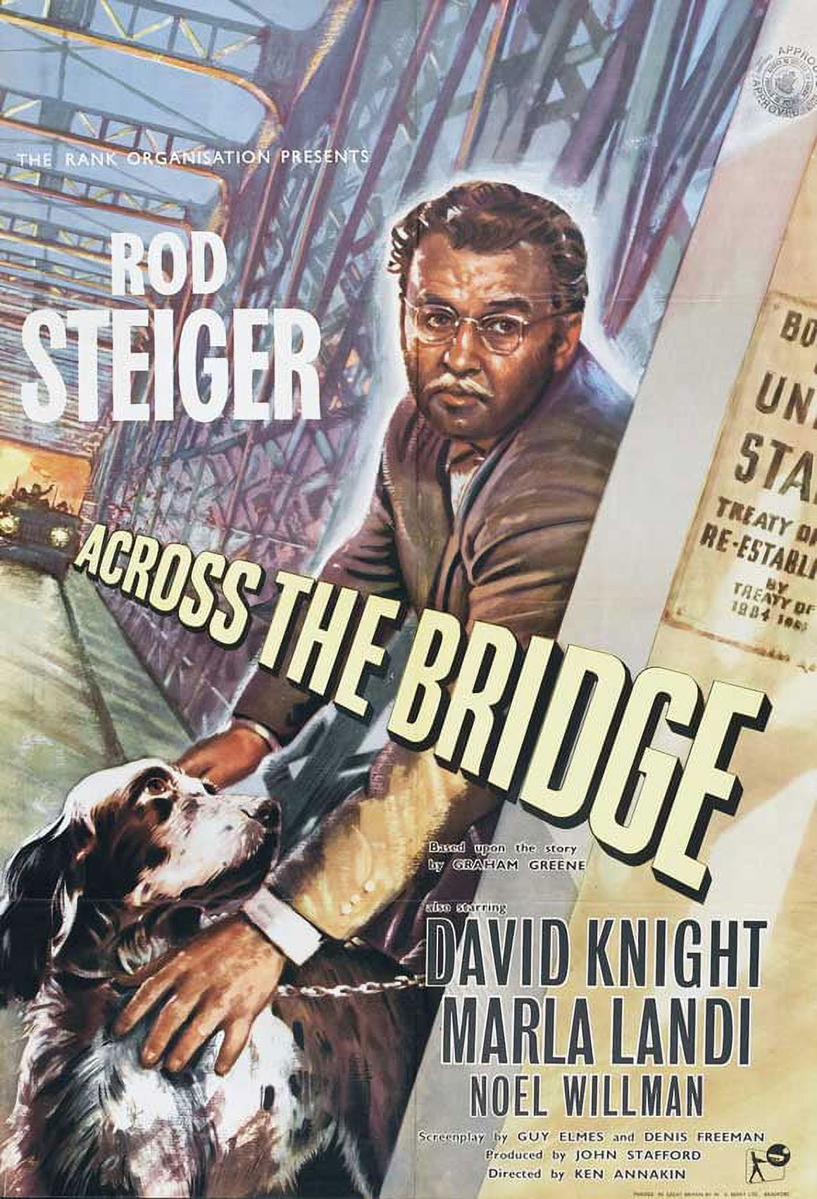 Across the Bridge - movie POSTER (UK Style A) (11" x 17") (1957 ...
