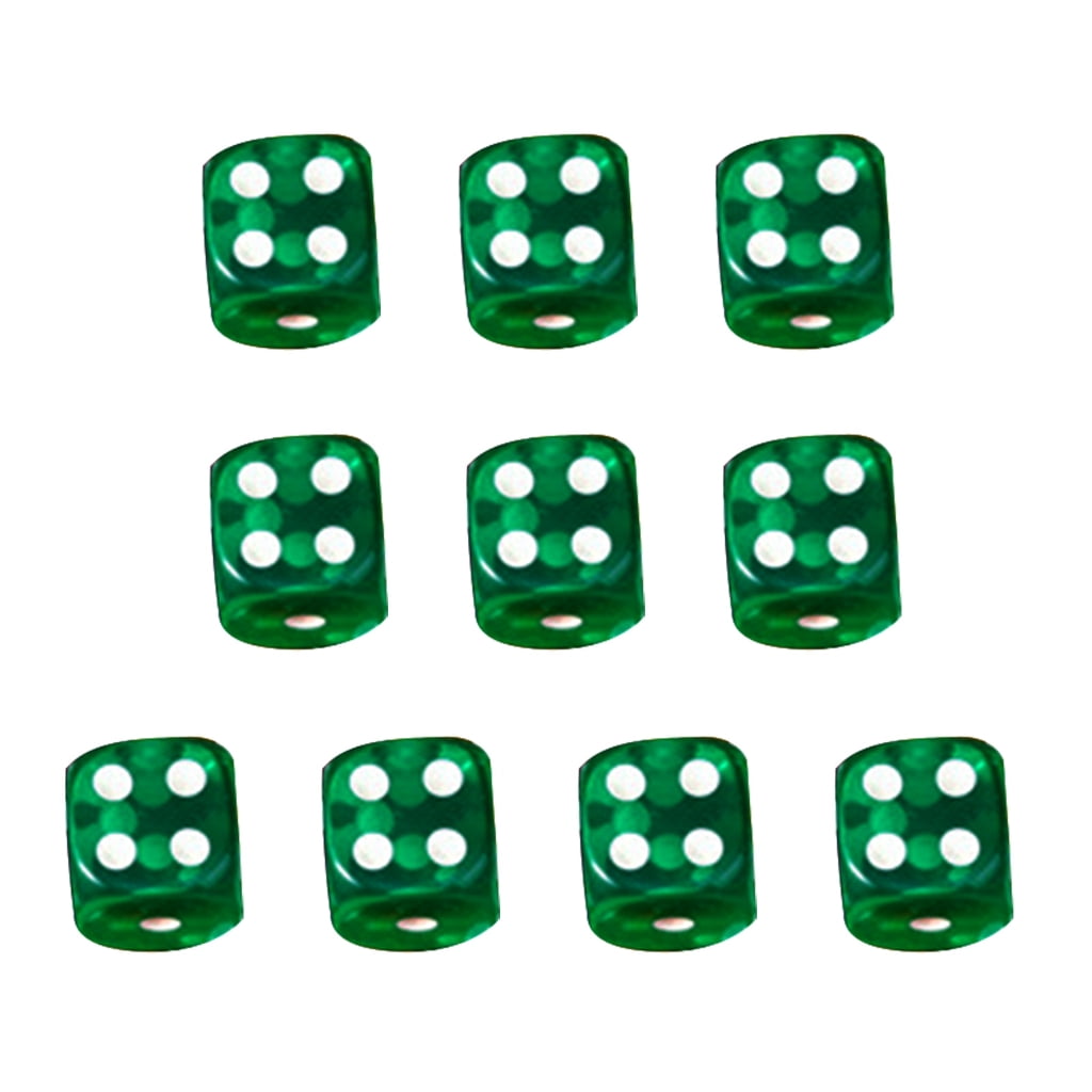 Acrylic 16mm Dices Colorful 6 Sided Dices Cubes with Dots Playings ...