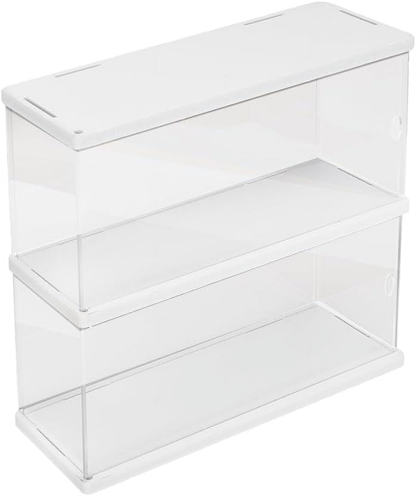Acrylic 2-Tier Transparent Display Case Acrylic Display Risers Stand ...